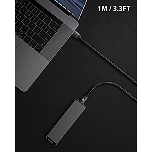 CONMDEX USB C Android Auto Cable, [Upgrade, 3ft, 2-Pack] 10Gbps USB 3.1 Gen 2 USB A to USB C Data Transfer Cord Cable, 3A Fast Charging Type C Charger Cable for Car Samsung Galaxy S10/S9/S8 Note 9/8