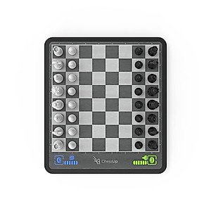 Bryght Labs - ChessUp - Electronic Chess Board - Built-In Chess Engine and Instructor - With Chess Set TouchSense Pieces - Features Wireless Play and Companion App