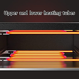 PYY Pizza Oven Indoor Electric Pizza Oven Countertop Commercial Pizza Oven with Crumb Tray Stainless Steel Pizza Maker Machine for Home