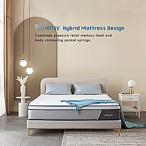 Full Mattress, 12 Inch Hybrid Mattress in a Box,Gel Memory Foam Mattress,Individually Wrapped Pocket Coils Innerspring Mattress for Motion Isolation,Medium Firm,Full Size Mattres,54"*75"*12"