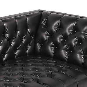 Christopher Knight Home Tignall Chaise Lounge, Midnight Black + Silver