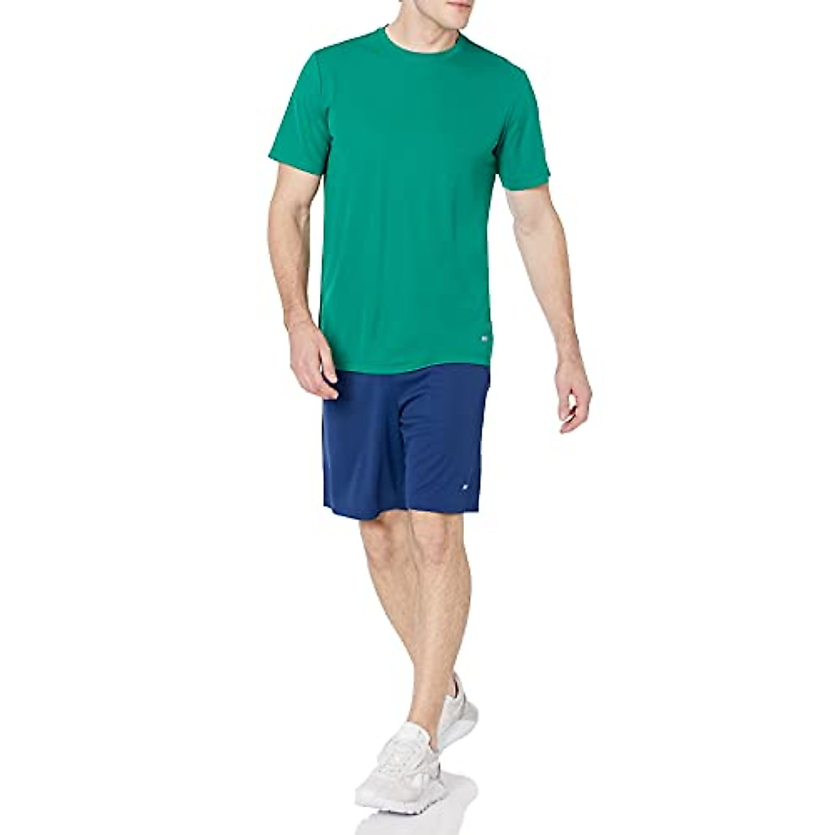 Amazon Essentials Men's Active Performance Tech T-Shirt (Available in Big & Tall), Pack of 2, Green/Black, Large