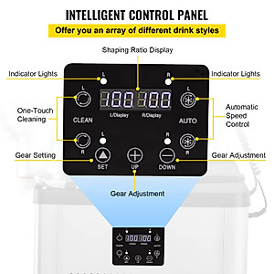 VEVOR Commercial Slushy Machine, 6 L x 2 Tanks 50 Cups Margarita Machine, 700W 110V Stainless Steel Smoothie Frozen Drink Maker, Perfect for Supermarkets Cafes Restaurants Bars and Home Use, Silver