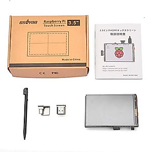 OSOYOO LCD Touch Screen 3.5" HDMI Display Monitor TFT for Raspberry Pi 3 2 Model B Audio Output with Stylus Pen