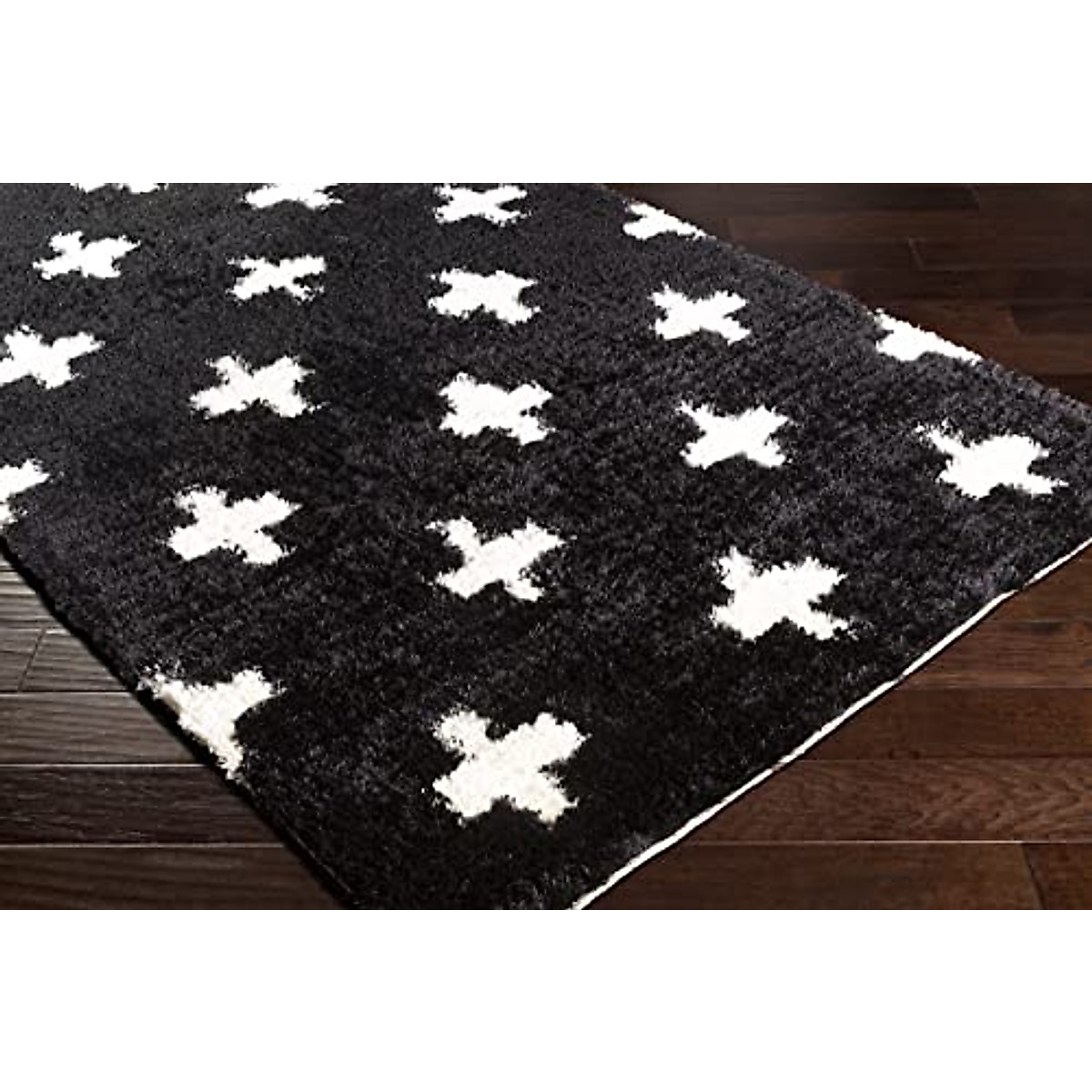 Mark&Day Area Rugs, 8x10 Kapeleind Modern Black Area Rug, Black White Beige Carpet for Living Room, Bedroom or Kitchen (8' x 10')