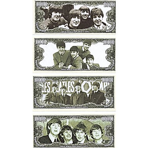 The Beatles $Million Dollar$ Novelty Bills Complete Set of 4