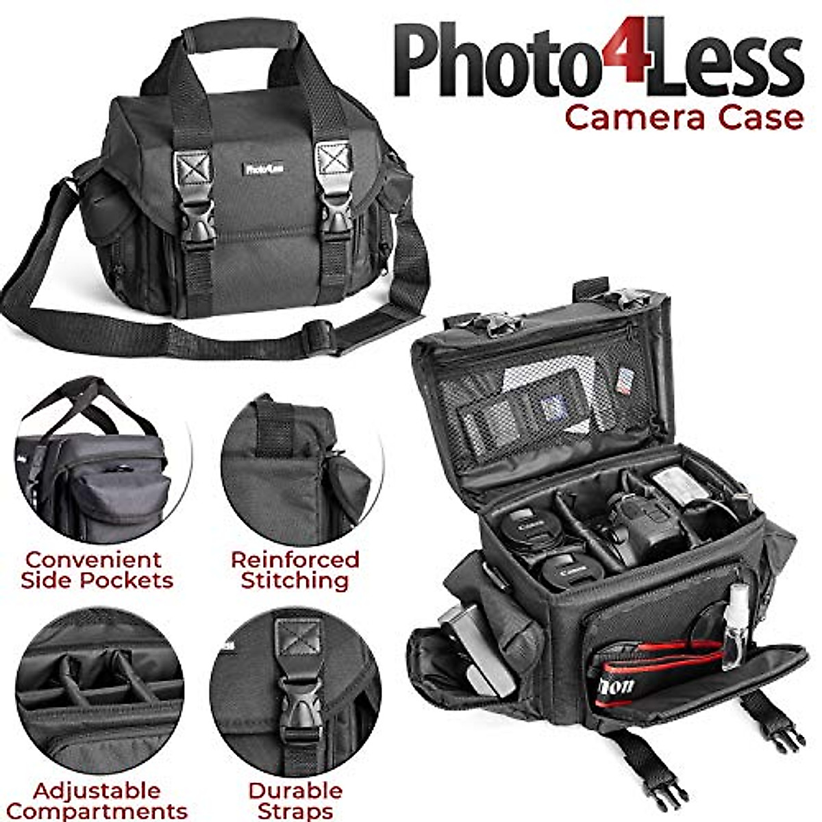 Canon EOS Rebel T6 Digital SLR Camera Kit with EF-S 18-55mm f/3.5-5.6 IS II Lens (Black)