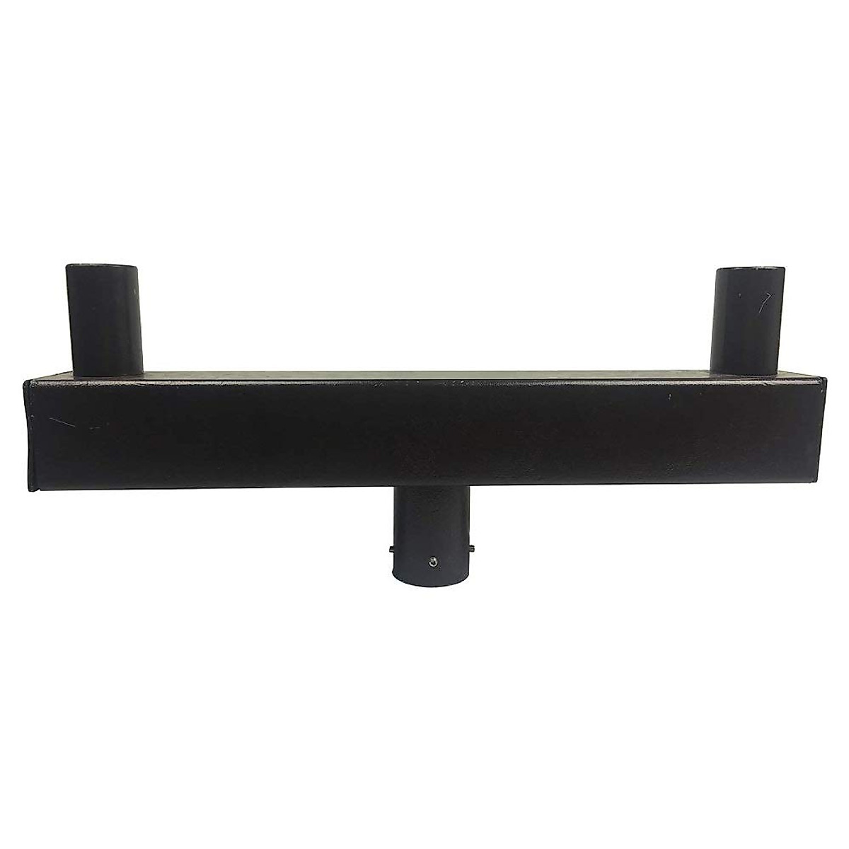 1000LED Low Profile Bullhorn with 2 Tenons, Pole Top Mount, Outdoor Light Fixture Bracket for 2 Shoebox Light Area Lighting with Slip Fitter Mount(2 3/8inch)