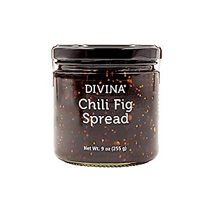Divina Chili Fig Spread Jam, 9 Ounce