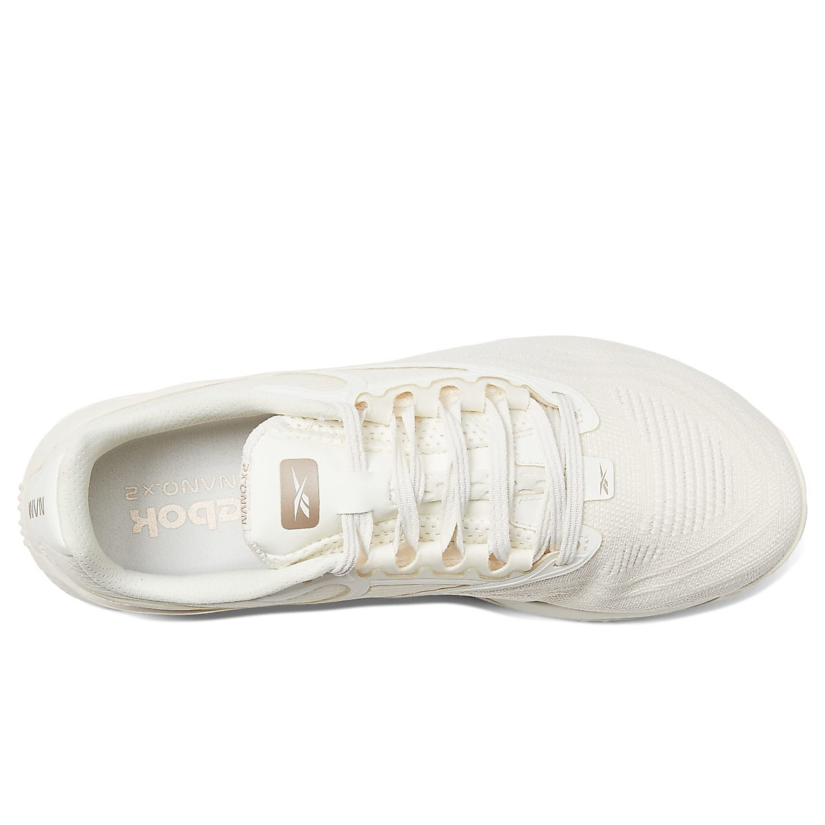 Reebok Women's Nano X2 Cross Trainer Sneaker, Chalk/Rose Gold, 8