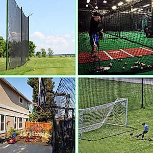 IUZEAI 10x10ft Golf Netting High Impact Golf Practice Net(NET ONLY), Golf Sports Netting Barrier Nets, Heavy Duty Nylon Netting Material Golf Hitting Nets(NET ONLY)