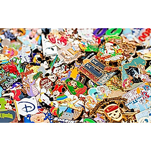 Disney Pins Trading Lot - Assorted Pin Enamel/Metal Set with Mouse Backing Collector for Book Tradable Individually Bagged No Doubles Perfect Gifts or Present kids Birthday (15), White
