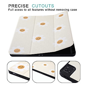 Cute Sunflower PU Leather Case for 2022 iPad 10th Generation 10.9 Inch Case with Pencil Holder Protective Stand Cover for 10.9" iPad 10th Gen 2022 Release A2696 A2757 A2777