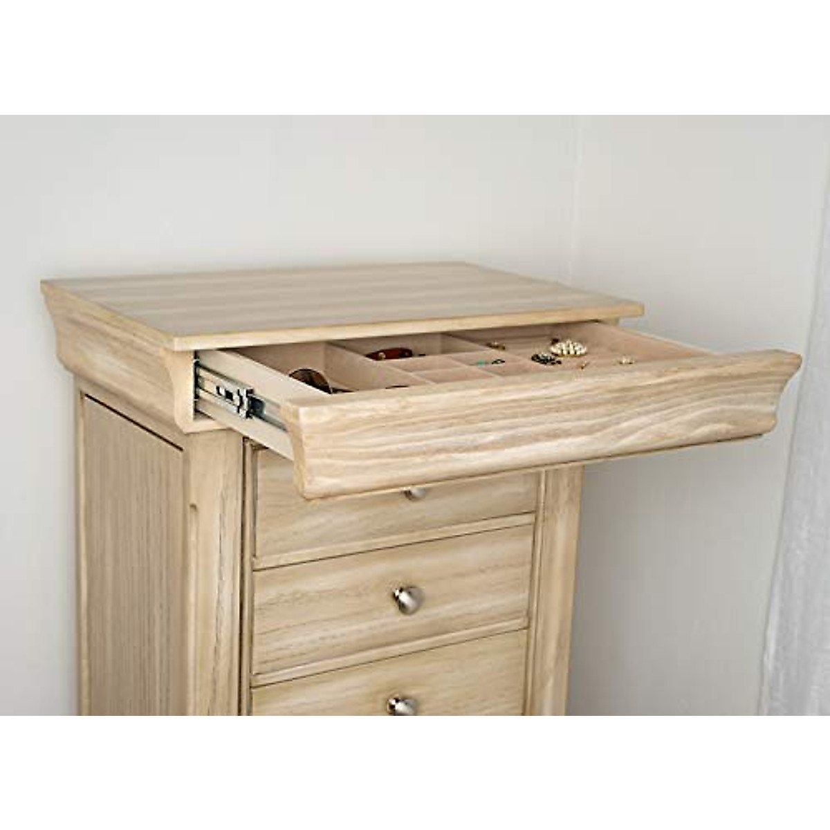 Hives and Honey Haley Jewelry Armoire, Large, Taupe