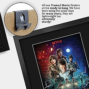 HWC Trading Framed 11" x 14" Print - Stranger Things TV Series Poster The Cast Signed Gift Mounted Printed Autograph Film Gifts Photo Picture Display