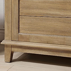 OVE Decors Edenderry 72" Double Undermount Sink Bathroom Vanity with Cultured Marble Countertop and Barn Doors, Pre-Assembled | Backsplash Included | 03 Drawers and Power Bar, 72 inches, Rustic Almond