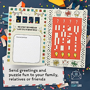 iDventure 3x set puzzle greeting Birthday cards for puzzle enthusiasts. Clever combination of Birthday card & Escape Room