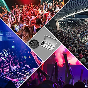 Naradoo Ear Plugs for Concerts high Fidelity Noise Reduction earplugs Reusable Hearing Protection for Concerts, Festivals, DJs and Loud Noise (Black)