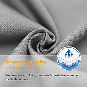 Bedemu King Size Pillow Cases Set of 2-Grey Cotton Zipper Pillow Cases with Zippered Hidden, Ultra Soft Pillow Covers with Piping for Easy Care, 600 Thread Count & Breathable Pillow Case, 20”x36”, 2P