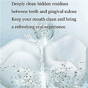 GIENEX Water Flosser Professional Cordless Dental Oral Irrigator 350ML Portable Flosser IPX6 Waterproof 3 Modes 5 Nozzles for Oral Care of Braces Home Travel Waterproof Teeth Cleaner