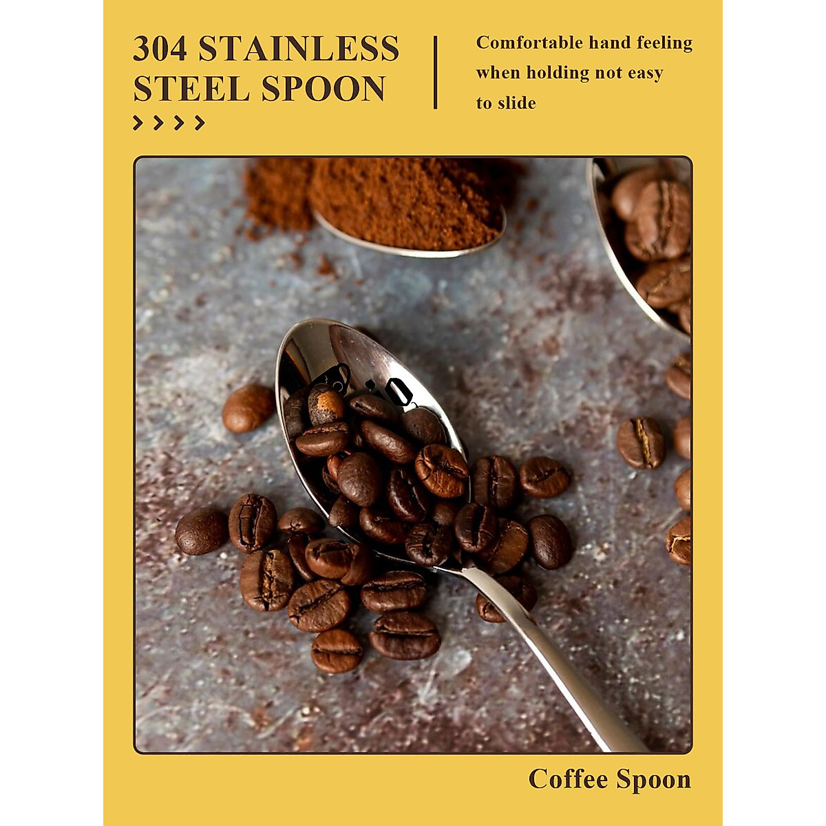 Lukifana Funny Accio Coffee Spoon, Stainless Steel Coffee Spoon Ice Cream Spoon Teaspoon Cheese Spoon, Suitable for Coffee Lovers, Bookworm Friends, Harry Potter Fans, Birthday Christmas Gifts