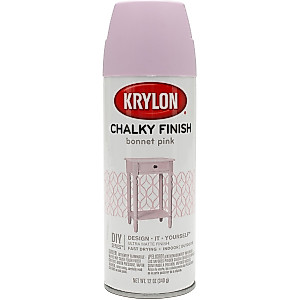 Krylon K04116000, Bonnet Pink, K04116007 Chalky Finish Spray Paint, 12 Ounce (Pack of 1)