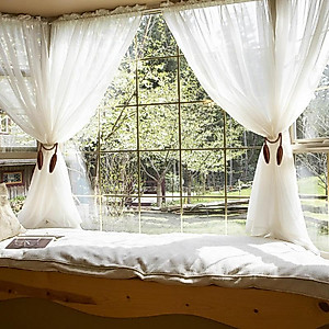 Magnetic Curtain Tiebacks Curtain Pull Backs Curtain Ties Window Curtain Tie Backs with Hooks for Home Bedroom Curtain