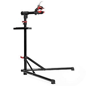 XtremepowerUS Bike Repair Stand Foldable Bicycle Repair Rack Mechanic Road Bikes Mountain Bikes Workstand Height Adjustable