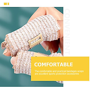 FOMIYES 2 Rolls Striped Sports Tape Athletic Ankle Stretch Wrist Ankle Wrap Tape Injury Sports Bag Non Stick Lovers Cotton