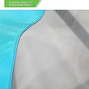 ALPHA CAMP Mesh Canopy Chair Folding Camping Chair - Royal Blue