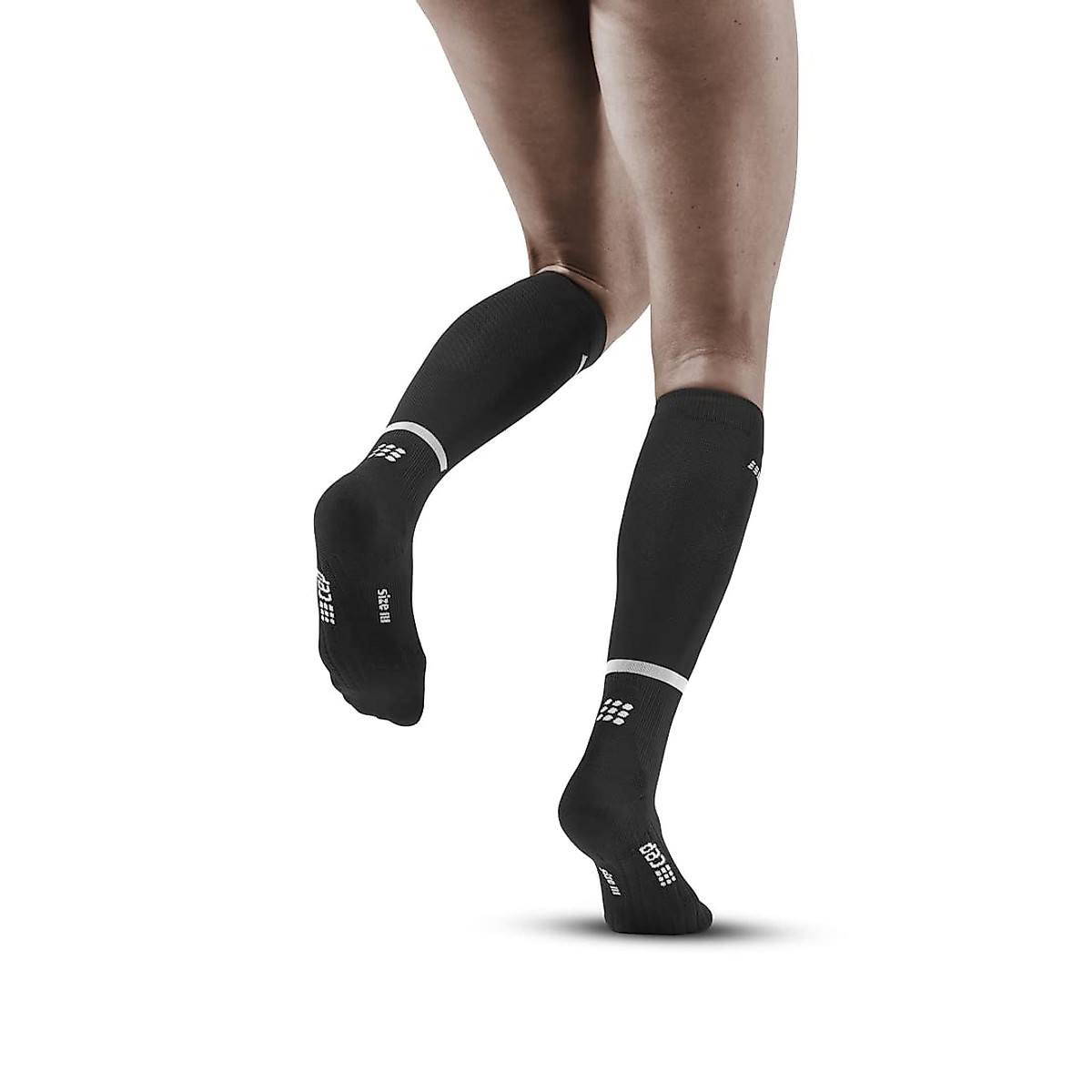 CEP The Run Socks 4.0, Tall, Black, Women, III