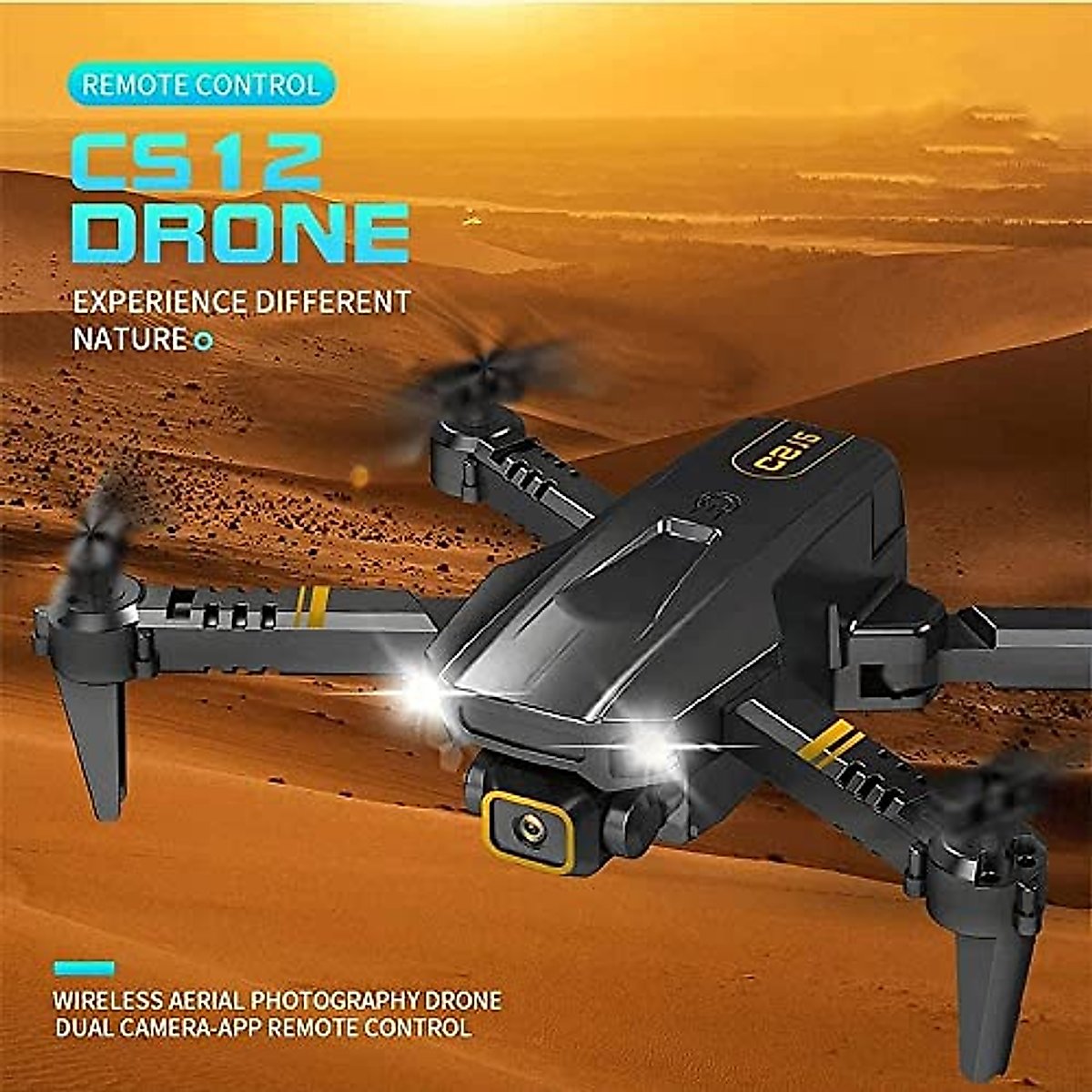 RKSTD Drone With HD Camera, Suitable For Adults, Beginners, Children, Foldable Remote Control Quadcopter, One-button Takeoff/landing, Headless Mode, Waypoint Flight, 360° Flip