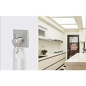 Adhesive Hooks,Wall Hooks Heavy Duty Hanger Bathroom Office Hooks for Hanging Kitchen Bathroom Home,Pack of 2 (Gold)