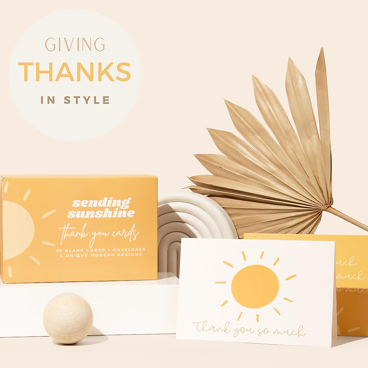 Baby Shower Thank You Cards with Envelopes 4x6 Here Comes the Son Boho Thank You Cards 30 Pack | First Trip Around the Sun Note Cards – You Are My Sunshine Thank You Cards Ray of Sunshine Baby Shower