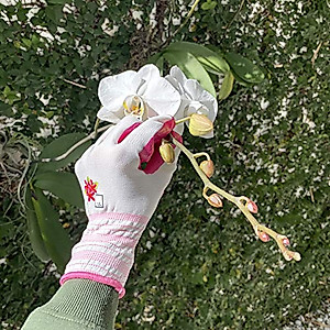 Gardening Gloves for Women Ladies Garden Gloves for Women Gardening Gifts for Women, 3 Pairs, Protective Work Gloves Reusable Gloves Womens Gardening Gloves Guantes de Trabajo para Mujer
