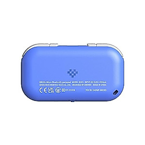 8Bitdo Micro Bluetooth Gamepad Pocket-sized Mini Controller for Switch, Android, and Raspberry Pi, Supports Keyboard Mode (Blue)