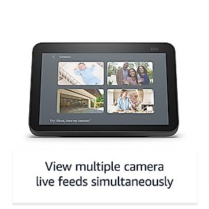 Echo Show 8 (2nd Gen, 2021 release) - Charcoal bundle with Blink Mini