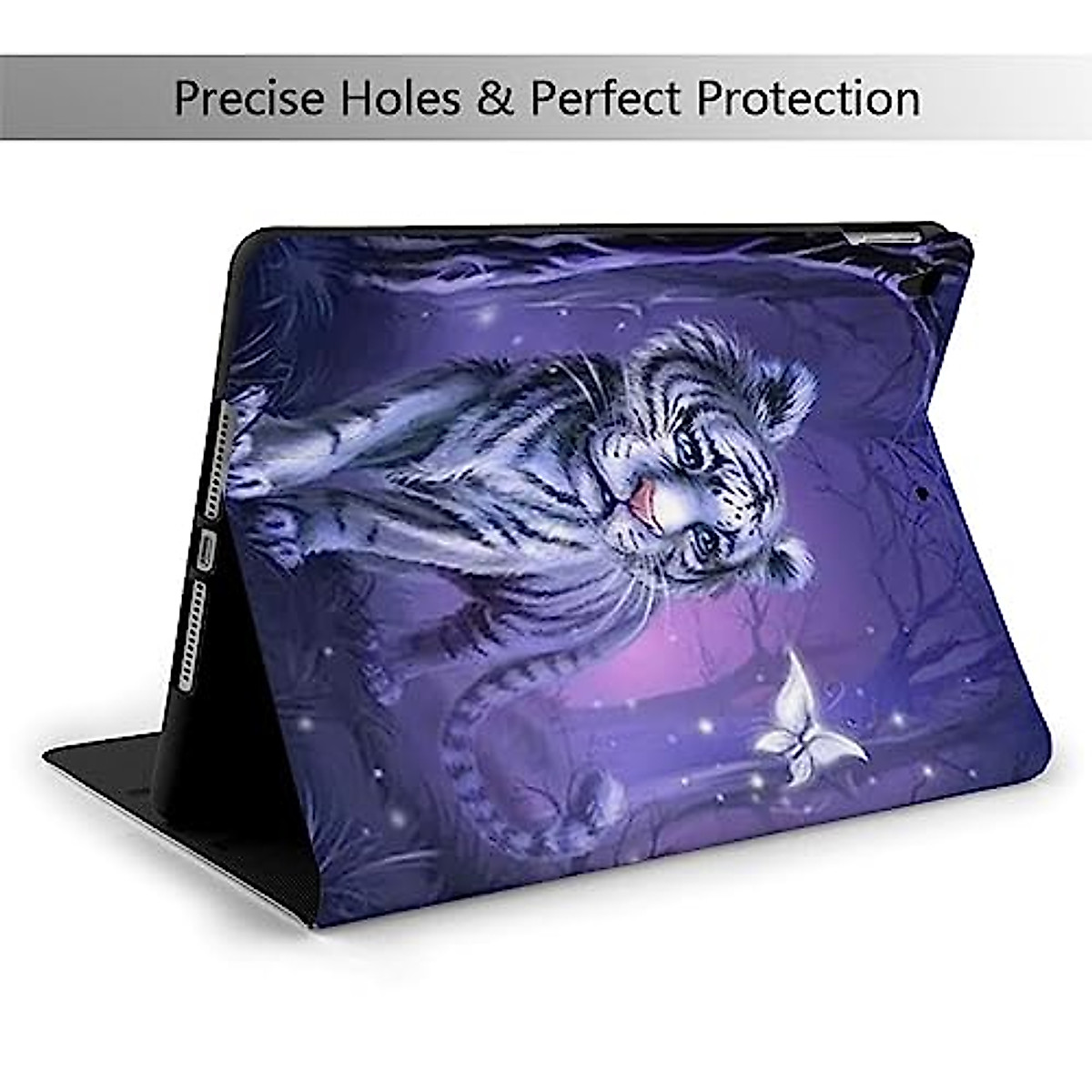 Forest White Tiger Case Fit for IPad Air 3 Pro 10.5 Inch Case with Auto Sleep/Wake Ultra Slim Lightweight Stand Leather Cases