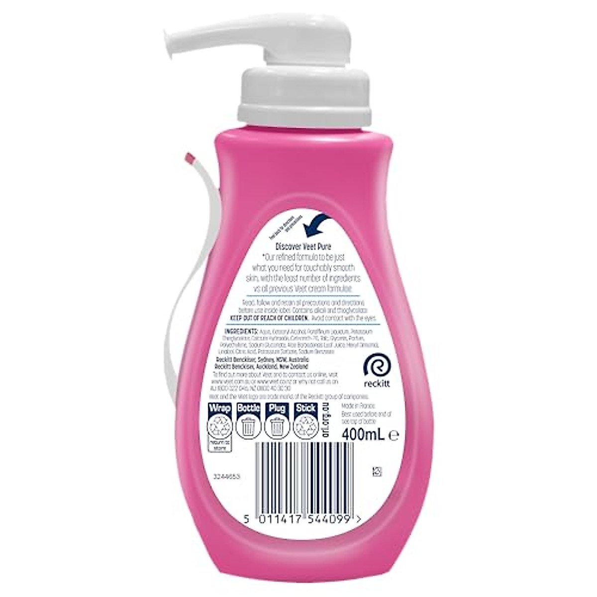 Veet Hair Removal Cream Sensitive Skin with Aloe Vera & Vitamin E (400ml)