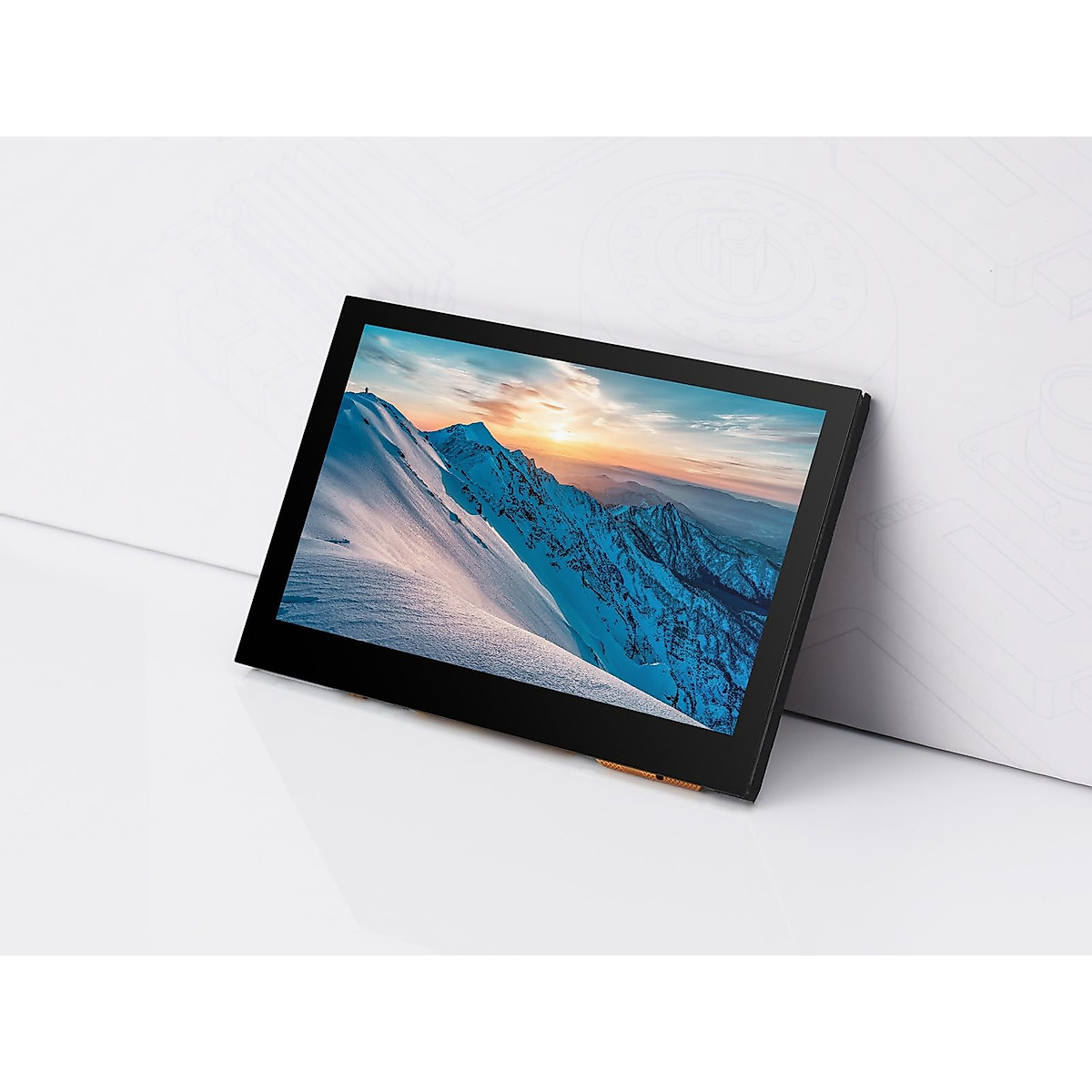 waveshare 4.3inch DSI Display, 800 × 480 Resolution, IPS, Compatible with Raspberry Pi 4B/3B+/3A+/3B/2B/B+/A+, CM3/3+/4, Touch Version