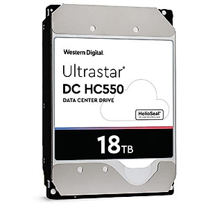 WD Ultrastar DC HC550 18TB 7200RPM 3.5" SATA Hard Drive WUH721818ALE6L4 (Renewed)