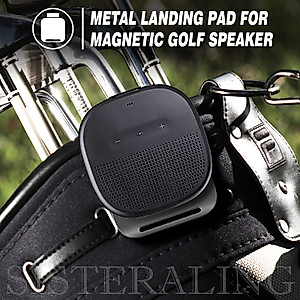 SisterAling Golf Bag Metal Landing Pads for Magnetic Golf Towel,Golf Rangefinder,Golf Flask,Golf Speaker- Quick Access to Magnetic Golf Equipment and Accessories-Gift for Golfers-US Patent