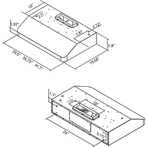 IKTCH 30 inch Under Cabinet Range Hood, 900 CFM Range Hood with 4 Speed Gesture Sensing&Touch Control Panel, Stainless Steel Range Hood 30 inch with 2 Pcs Baffle Filters