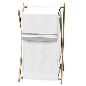 Baby/Kids Clothes Laundry Hamper for White and Gray Hotel Bedding by Sweet Jojo Designs