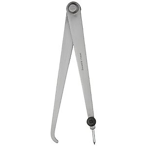 TESA Brown & Sharpe 599-836-6 Hermaphrodite Joint Caliper, Stainless Steel, Flat Leg, 0-6" Range