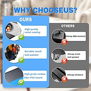 Wakefa 7ft Billiards Table, Portable Foldable Pool Table, Includes Balls, Chalks, 2 Pool Sticks and Brush, Black with Blue Cloth, Perfect for Family Game Room