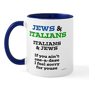 CafePress Jews And Italians Mug Ceramic Coffee Mug, Tea Cup 11 oz