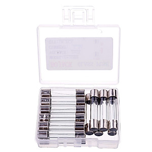 BOJACK 6x30mm 2.5 A 2.5 amp 250 V 0.24x1.18 Inch Volt F2.5AL250V Fast-Blow Glass Fuses (Pack of 18)