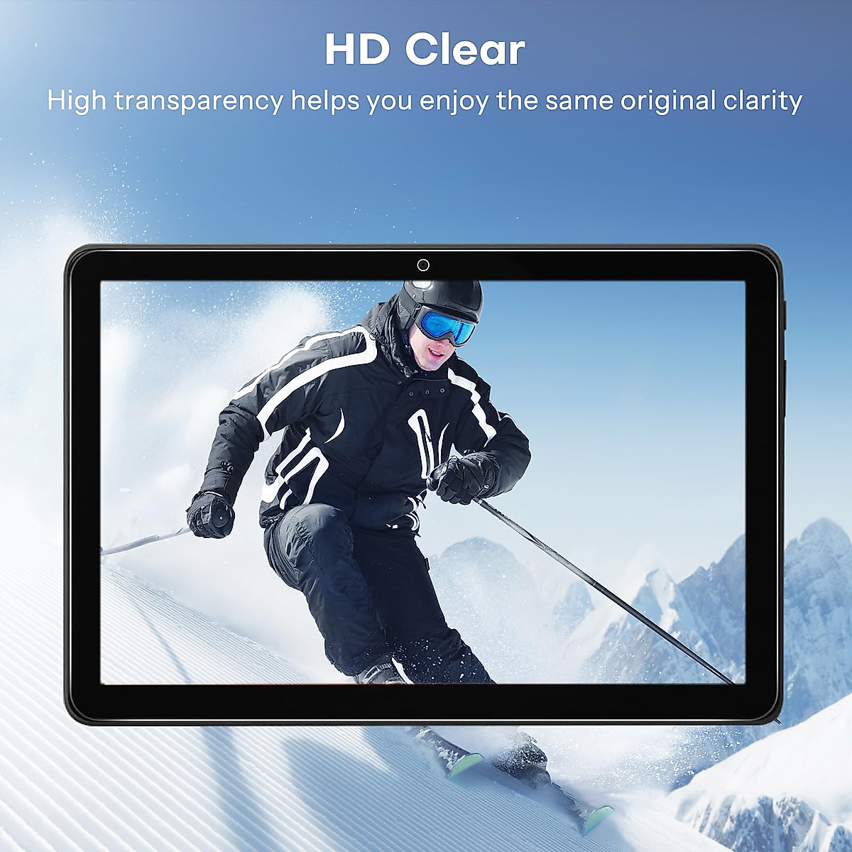 [2 Pack] OMOTON Screen Protector for Amazon Fire HD 10 Tablet (13th/11th Generation, 2023/2021 Released)/Fire HD 10 Plus/Fire HD 10 Kids/Kids Pro All-New 10.1 Inch Tablet, Tempered Glass