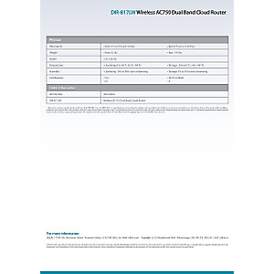 D-Link Wireless AC 750 Mbps Home Cloud App-Enabled Dual-Band Broadband Router (DIR-817LW)